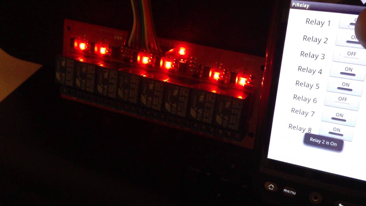 Pi Relay - Switching with Android and Raspberry Pi - YouTube