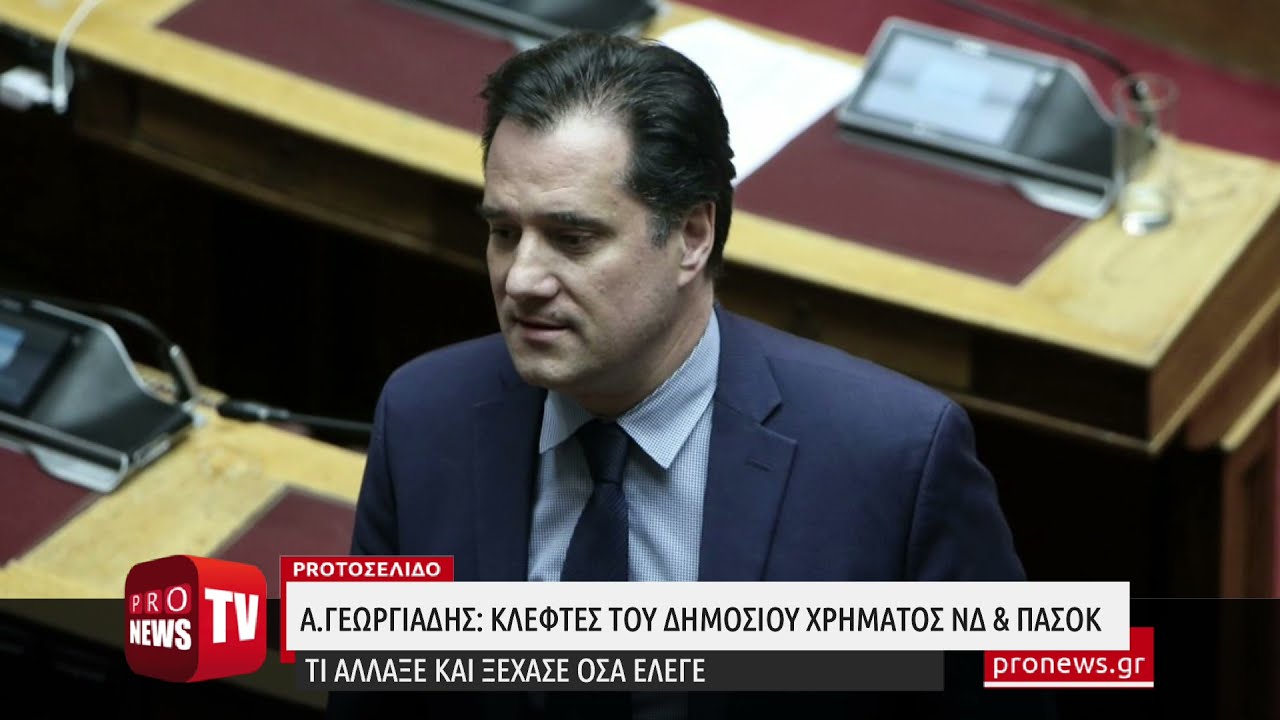 Όταν ο Άδωνις Γεωργιάδης χαρακτήριζε «κλέφτες του δημοσίου χρήματος» ΝΔ ...