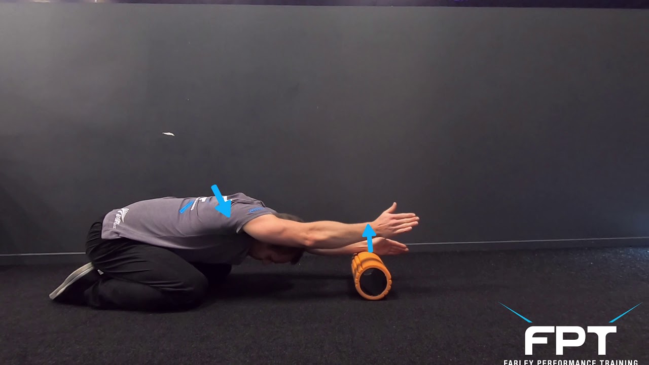 Foam Roller Arm Raises - YouTube