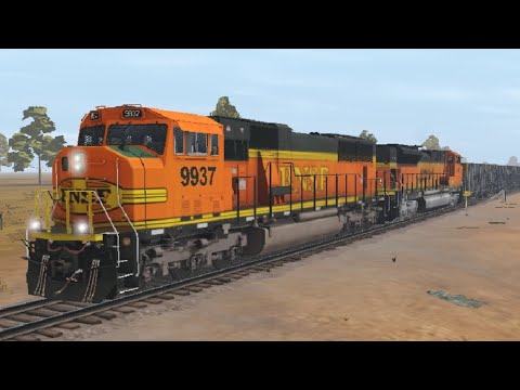 Trainz 3 BNSF #9937 pass by - YouTube