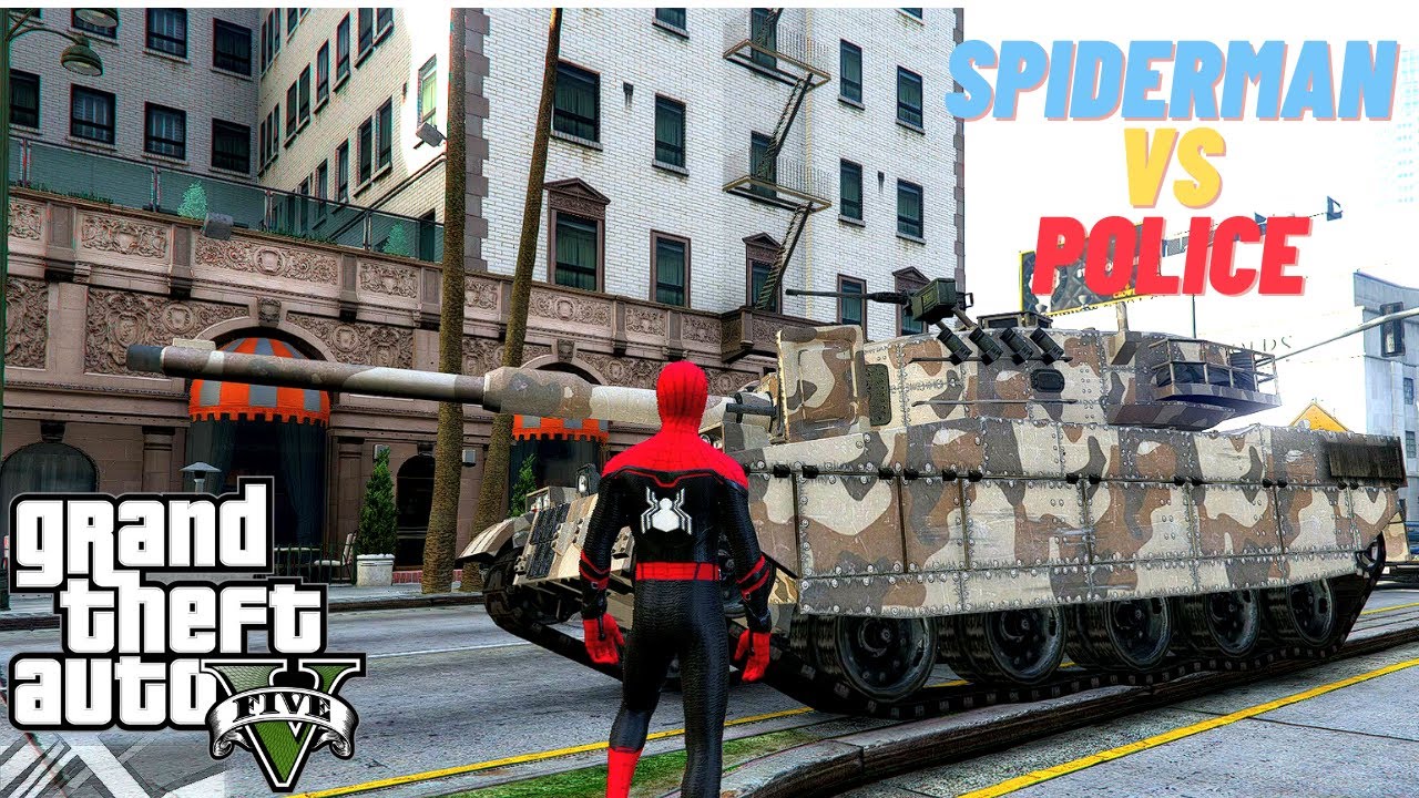 GTA 5 : SPIDERMAN VS POLICE RAGE FIGHTING | GTA 5 SPIDERMAN | GAMEPLAY ...