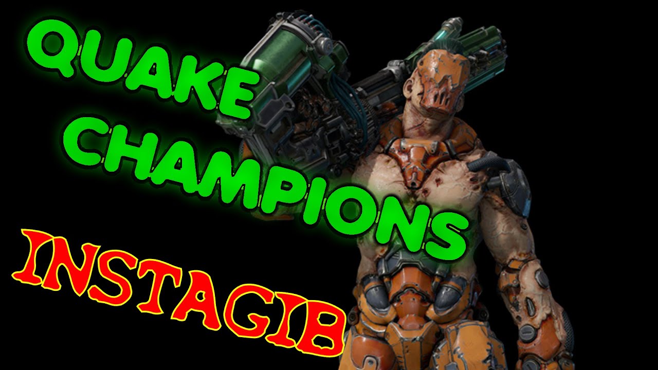 QUAKE CHAMPIONS - Another close INSTAGIB match - YouTube