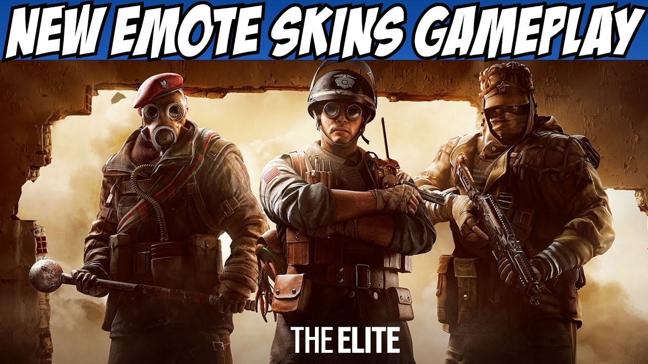 Rainbow Six Siege Elite Skins Emote Gameplay Thermite, Sledge, Kapkan ...