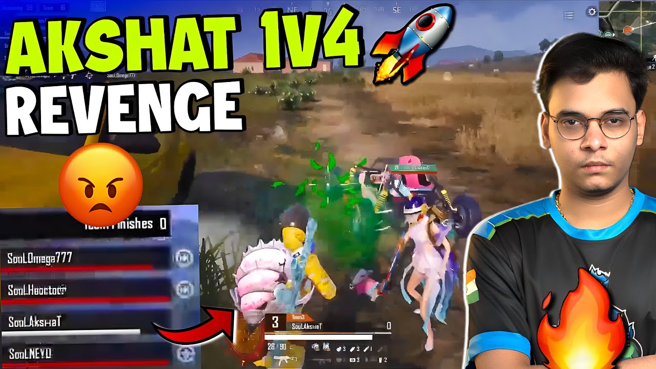 Akshat Unbelievable 1v3 Clutch 🥵 Everyone Shocked 😨😳 - YouTube