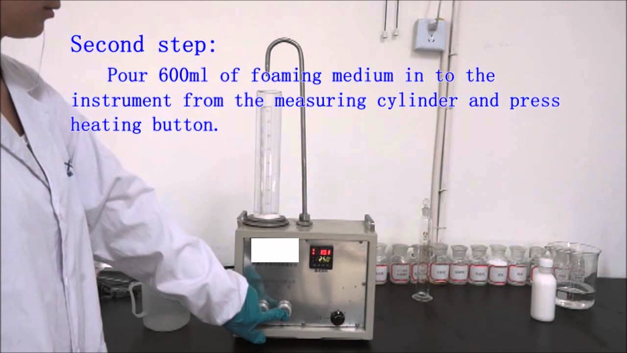 Modified Ross-Miles Foam Cell Test - YouTube