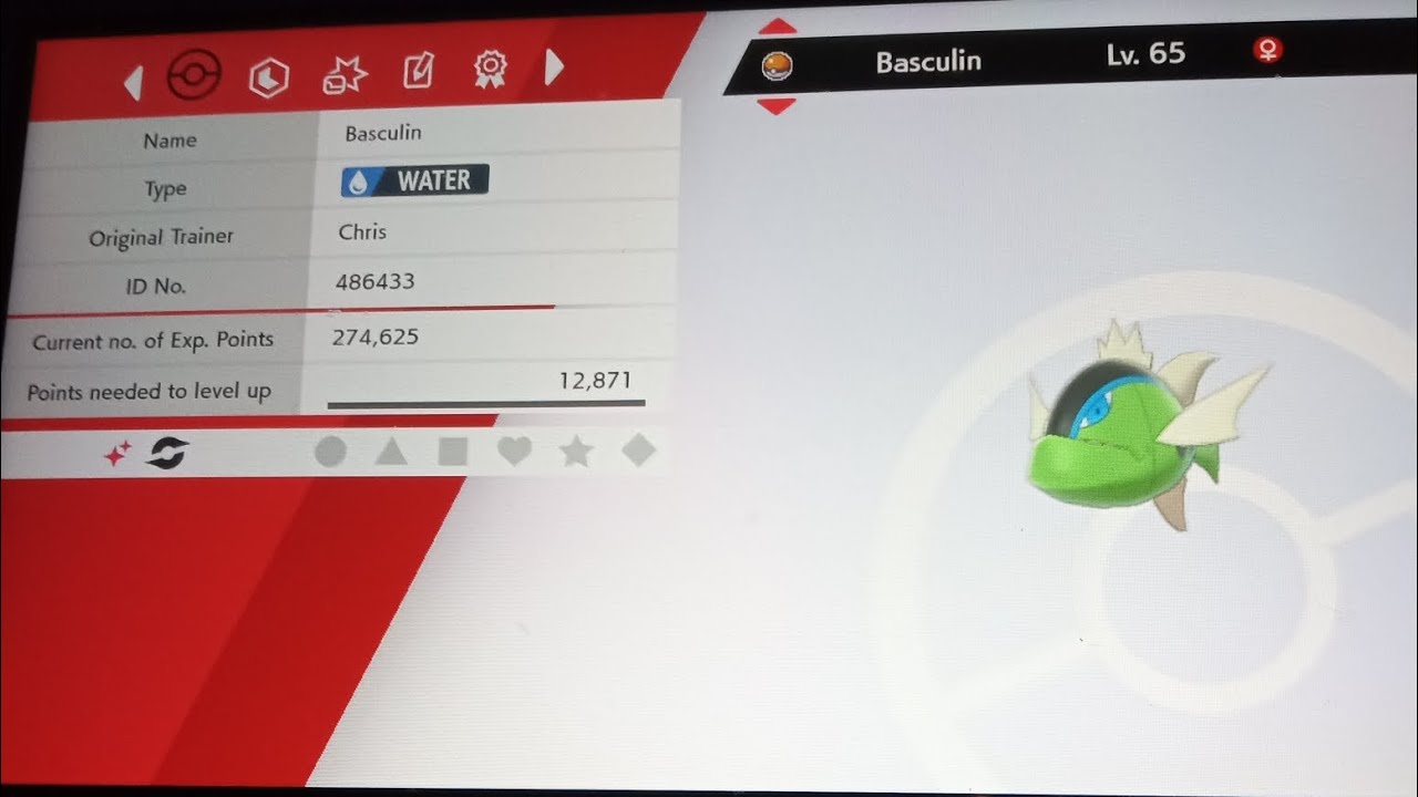 Shiny Basculin in Pokemon Sword! #dynamax adventures - YouTube