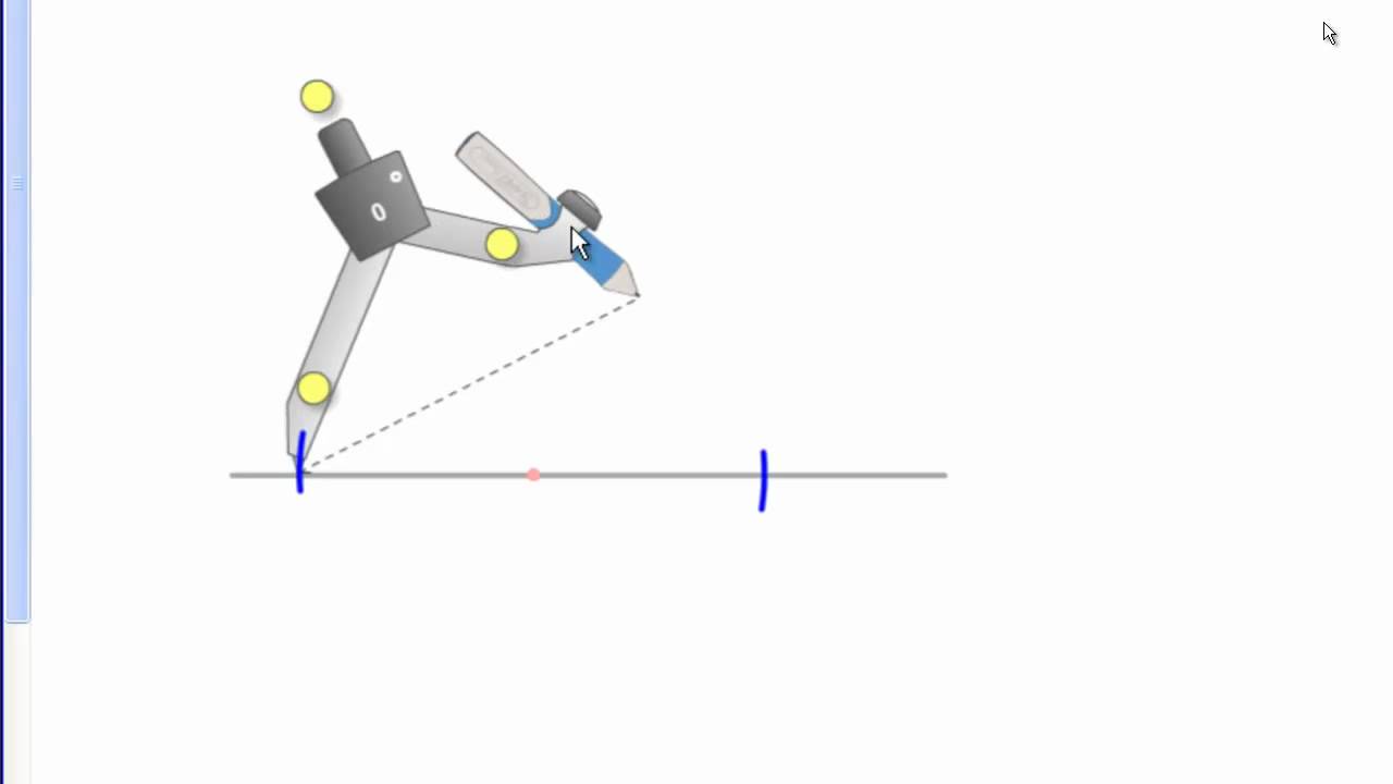 Normal gjennom et punkt på linjen - YouTube