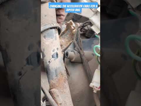 Changing accelerator cable jupiter - YouTube