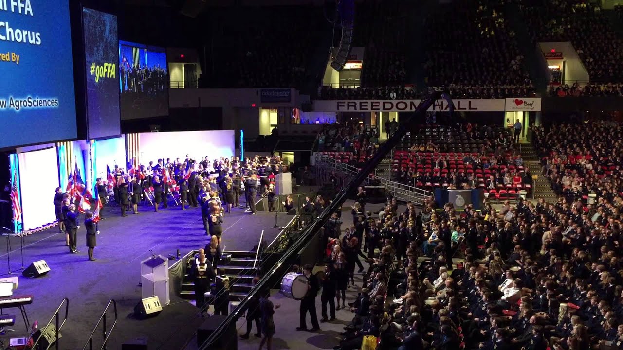 2014 National FFA Band and Chorus Grand Entrance into Session 1A at ...