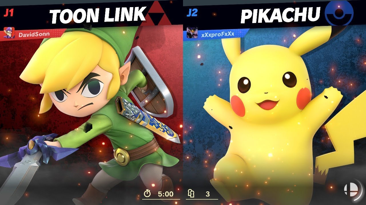 Toon Link VS Pikachu | Super Smash Bros. Ultimate - YouTube