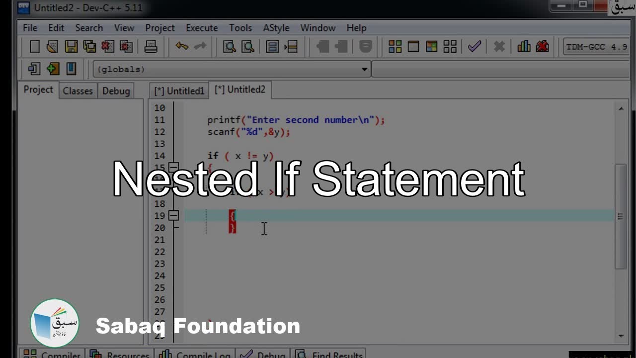 Nested If Statement Computer Science Lecture Sabaq Pk Youtube