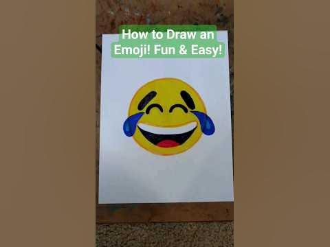 How to Draw a Laughing, Smiling Emoji / Easy With Just 4 Sharpie ...
