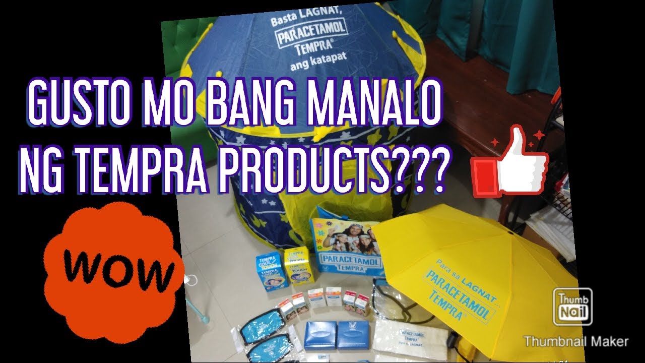 PAANO MANALO NG TEMPRA PRODUCTS? | Tempra Philippines | Andi Manzano ...