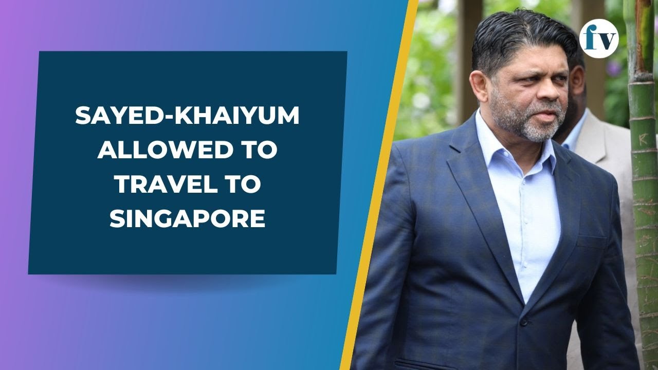 Sayed-Khaiyum allowed to travel to Singapore - YouTube