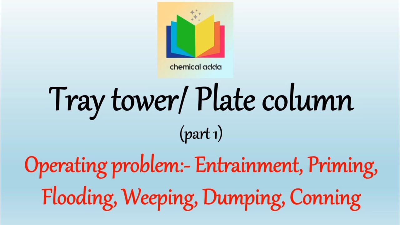 Tray tower(Part 1)Operating problem, Flooding, Entrainment, Weeping ...