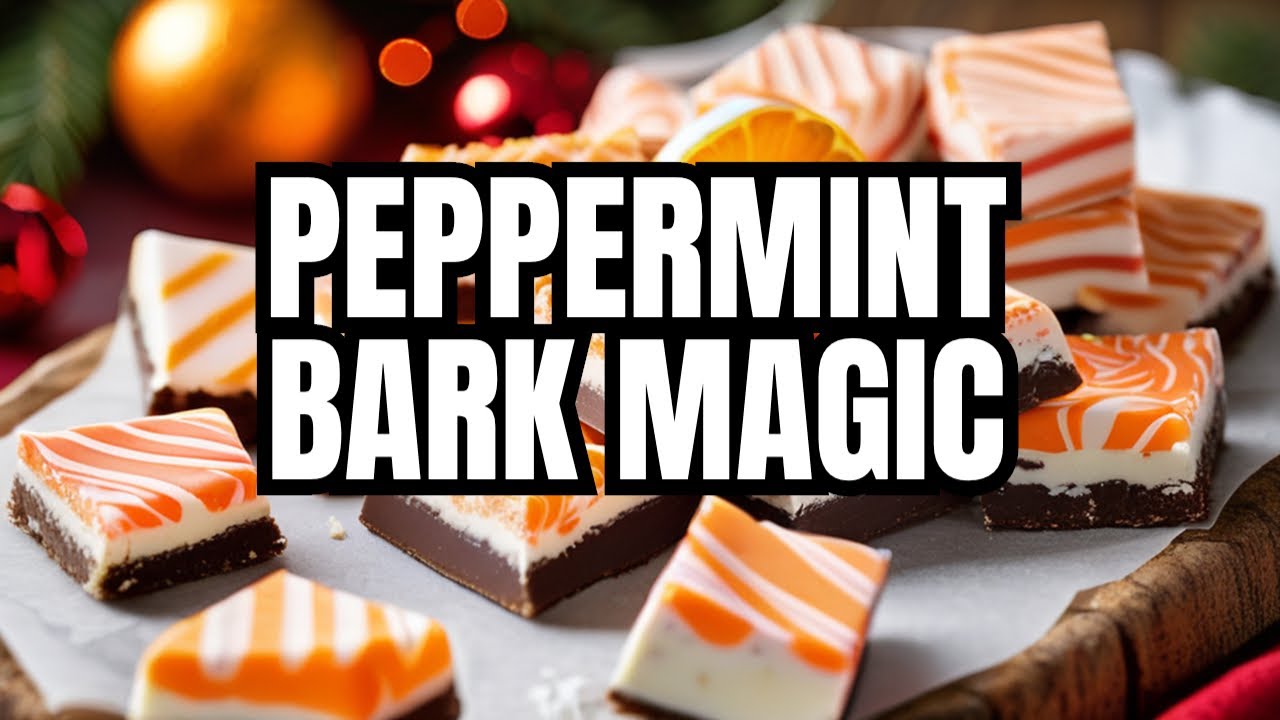 Orange Peppermint Bark Recipes from Scratch - YouTube