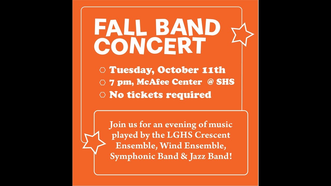 LGHS Fall Band Concert 2022 - YouTube