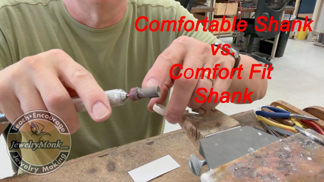 Comfortable Ring Shank vs Comfort Fit Band with Jewelry Making - YouTube