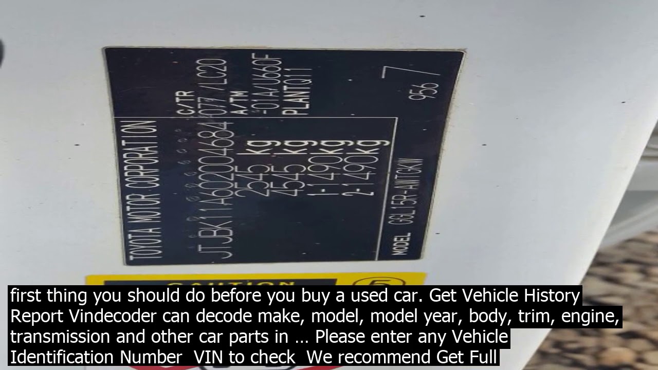 Lexus vin number . . .· this article applies to the lexus is, rx, gs ...
