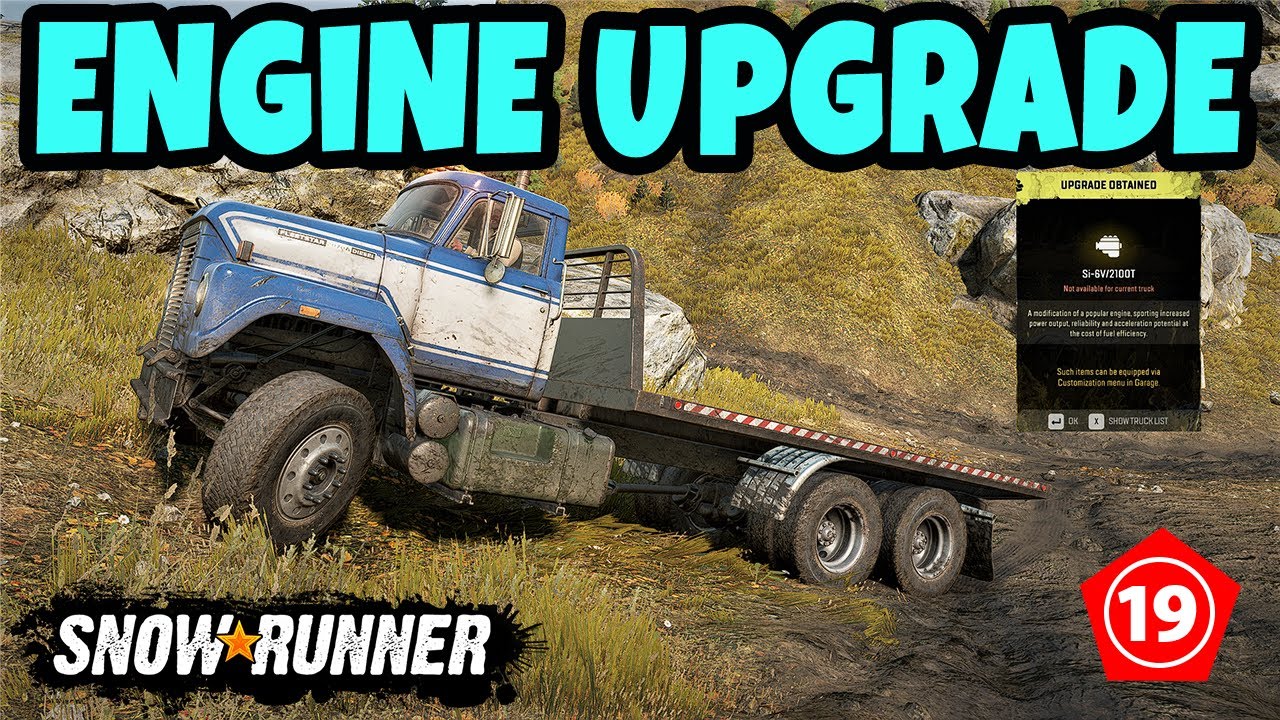 Snowrunner - Engine upgrade - Fleetstar & GMC truck - Black River ...