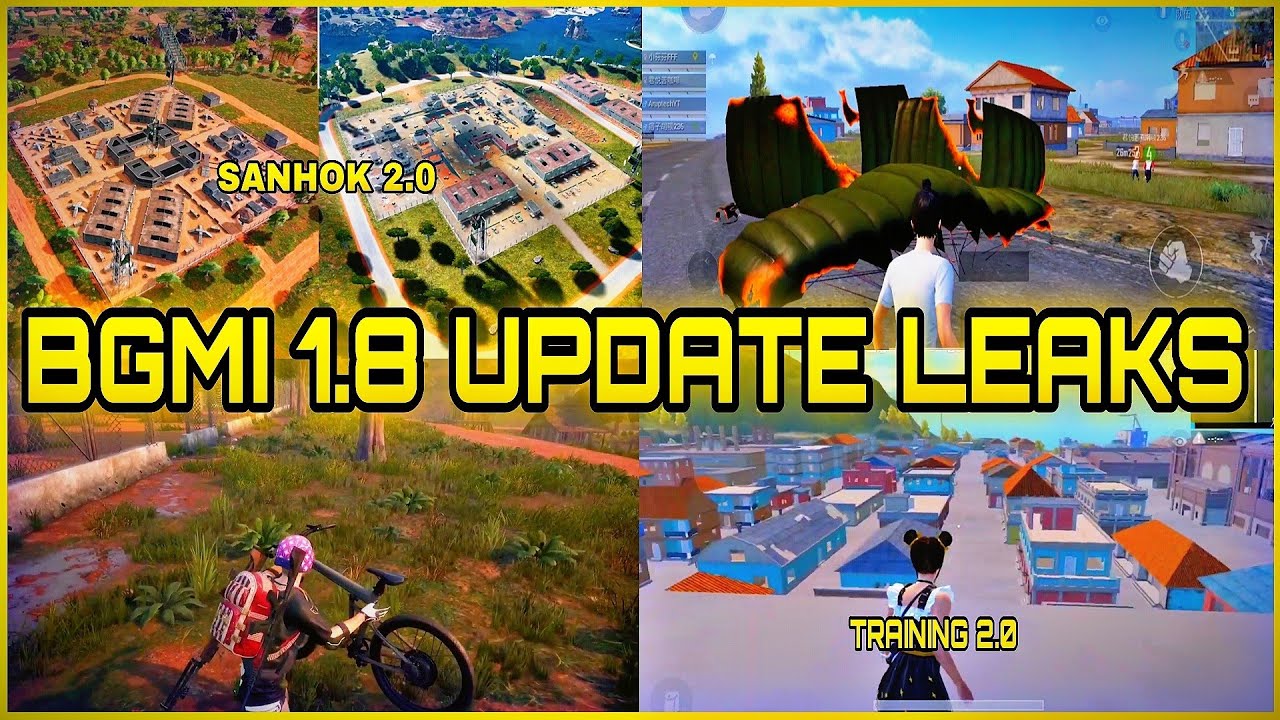 BGMI 1.8 UPDATE LEAKS || NEW TRAINING MAP& SAHNOK 2.0 || 1.8 UPDATE ...