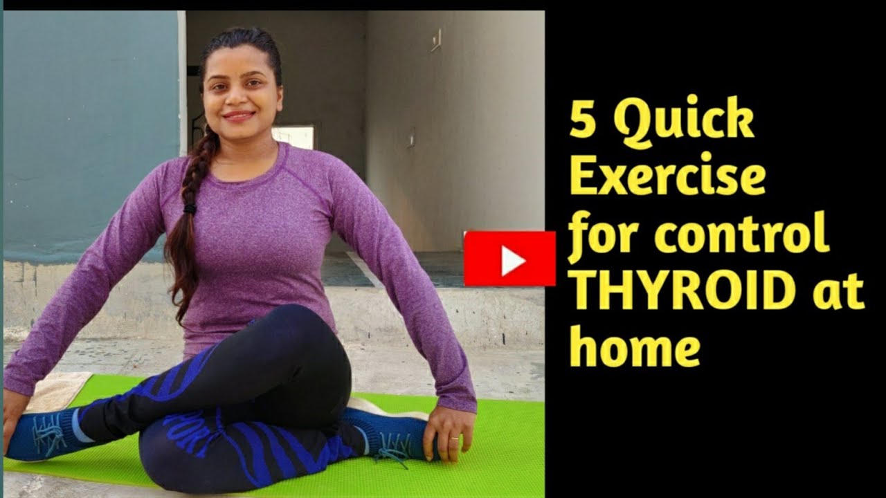 5 Quick Exercise for THYROID problems & Disorders At home#fitnesskudi ...