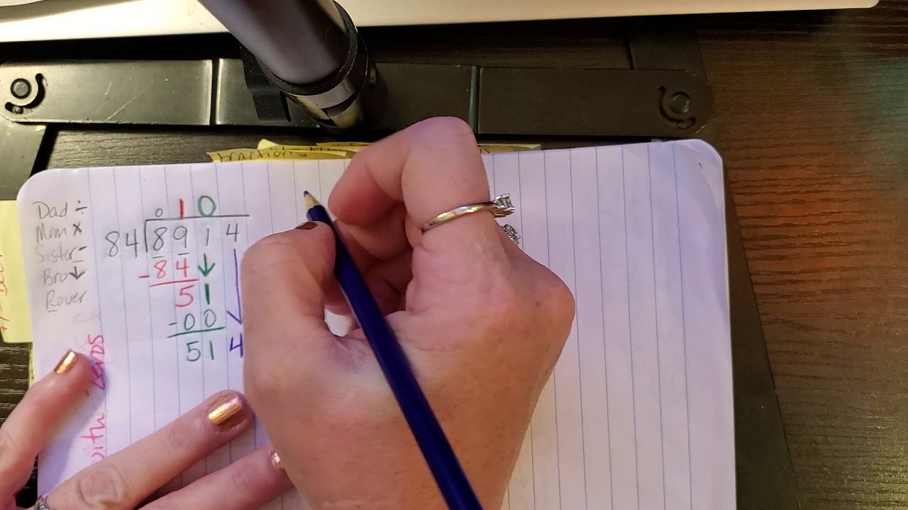 Division with 2-digit Divisors and Zeros - YouTube