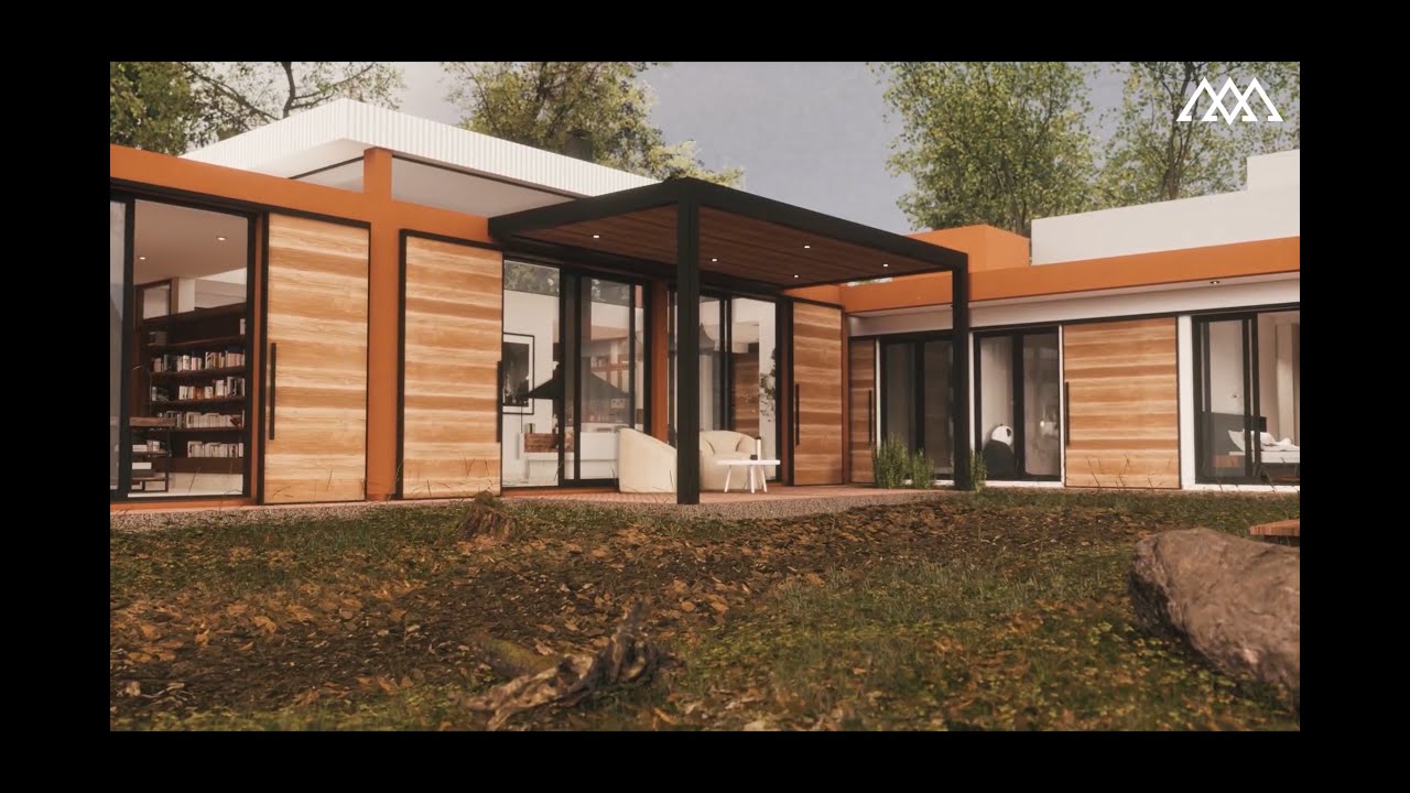 Virtual Tour Render - Client Ana Home in the woods - YouTube