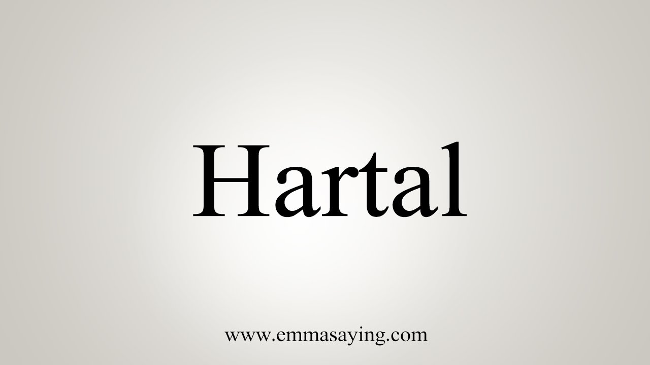 How To Say Hartal - YouTube