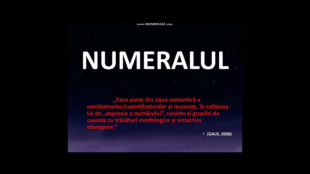 NUMERALUL EXPLICAT INTR-UN MINUT - YouTube