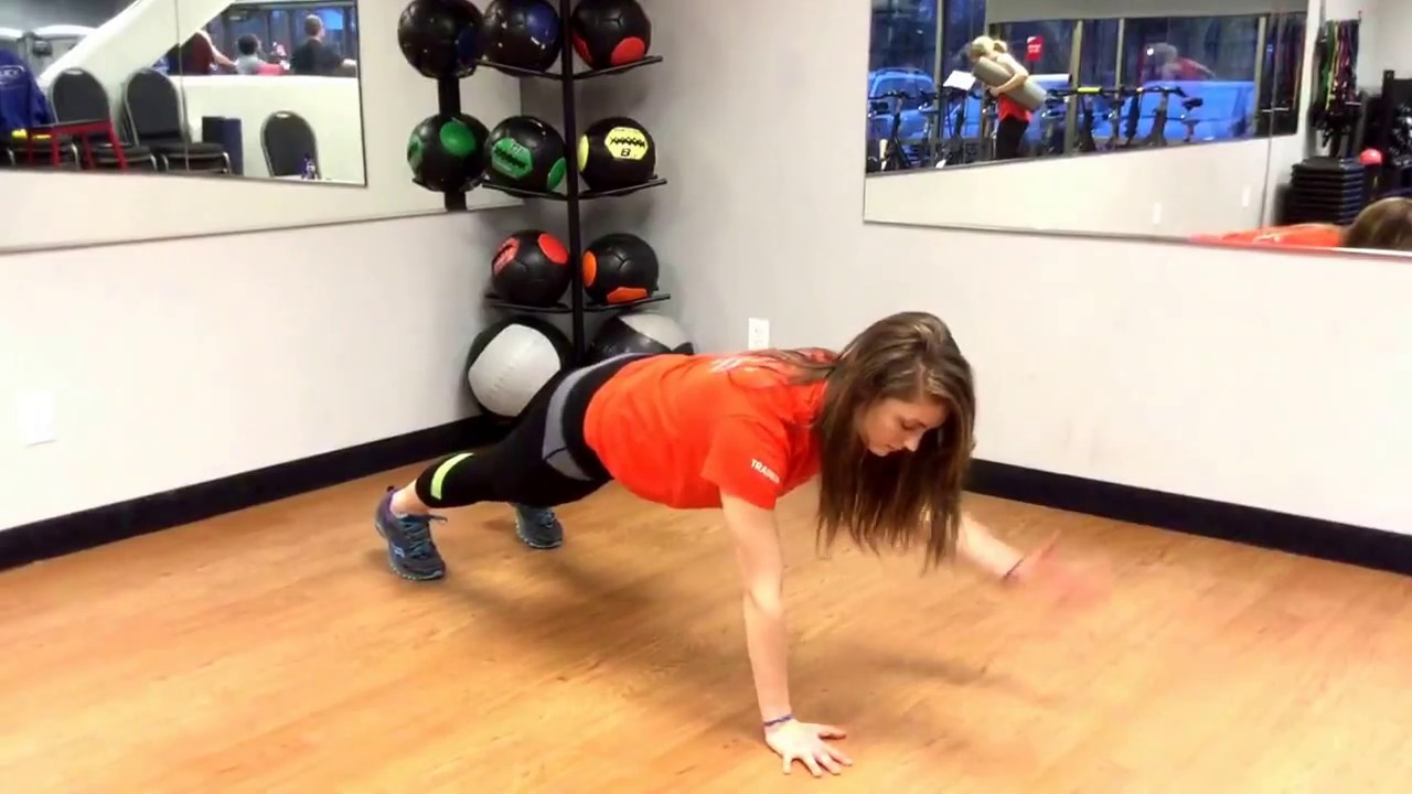 High Plank with Forward Reach - YouTube