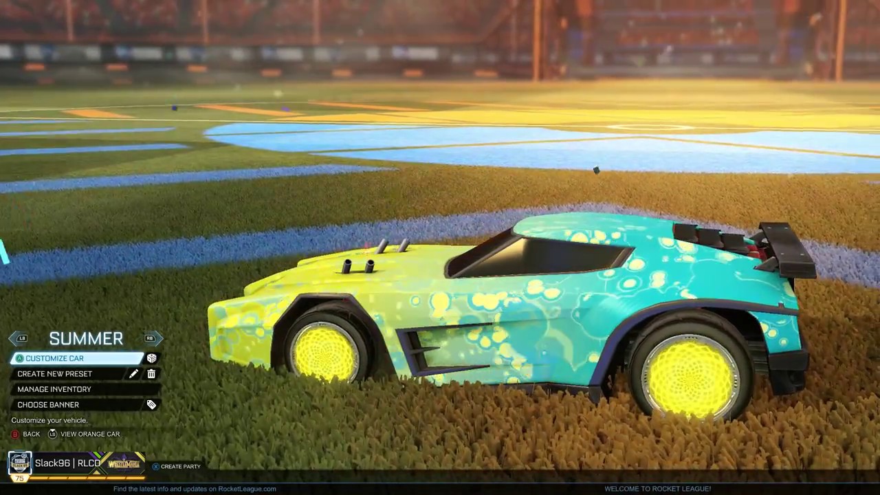 Rocket League | My Summer Preset Blue Side (Dominus Design) - YouTube