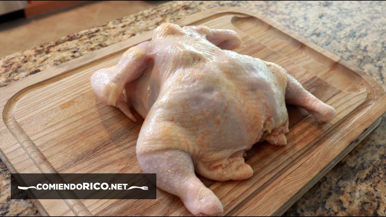 La Forma Mas Facil de Cortar El Pollo Estilo Mariposa - YouTube
