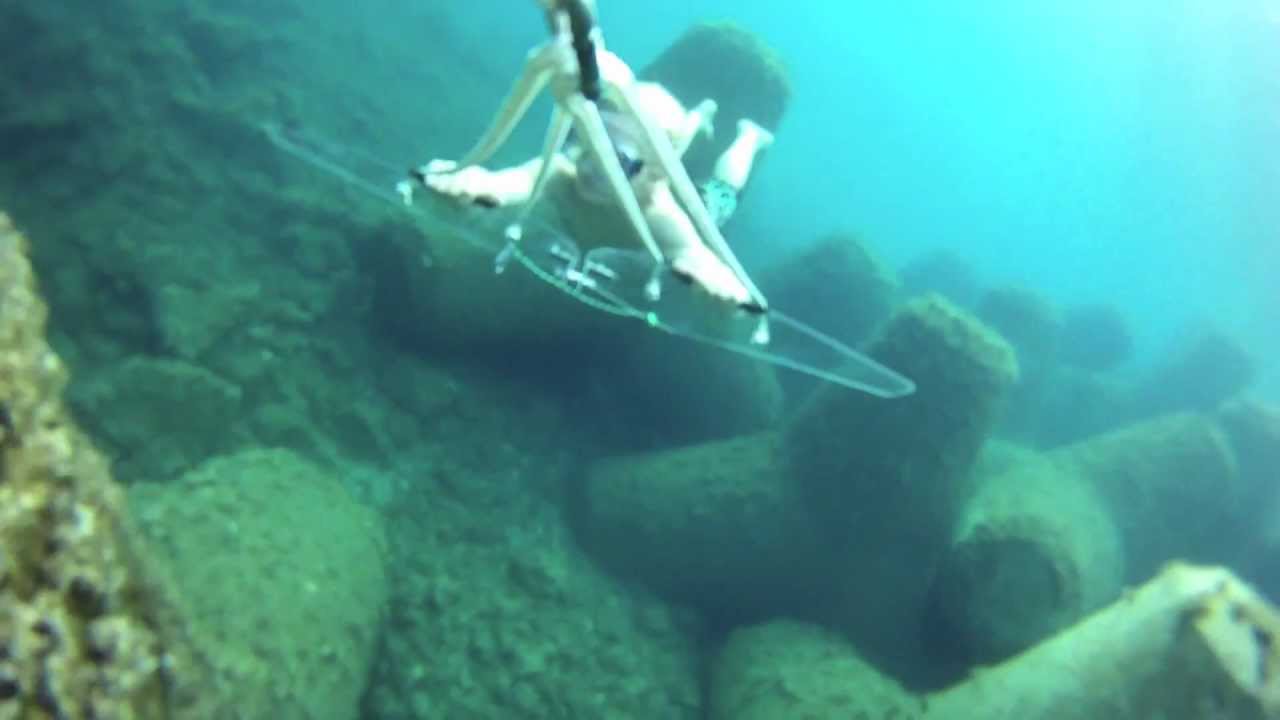 Underwater flying (Homemade Subwing) - YouTube