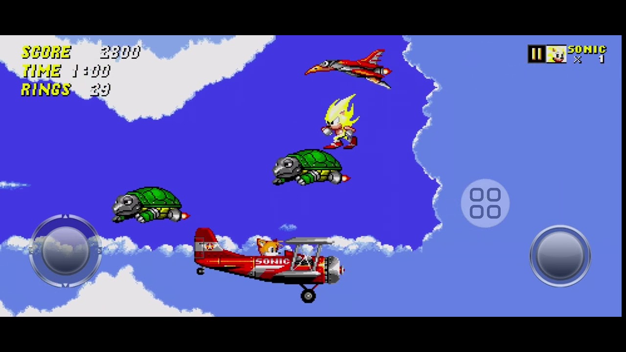 Sonic 2 debug mode sky chase - YouTube