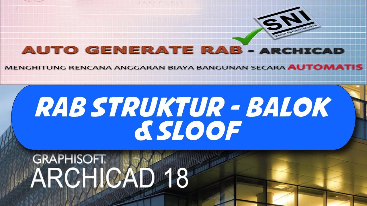 Part 8 - Menambahkan List AHS di ArchiCAD : RAB Pekerjaan Struktur ...