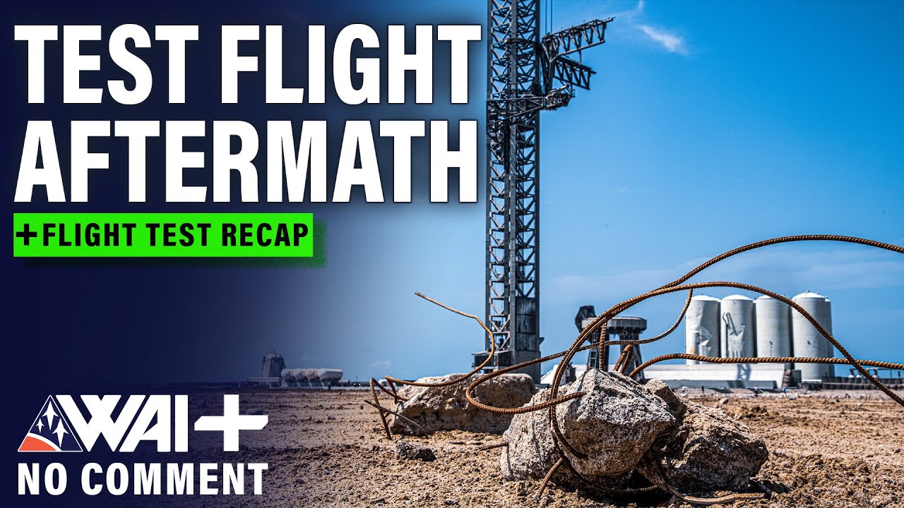 SpaceX Starship Flight Test: First Look at Damage to the Launch Site ...