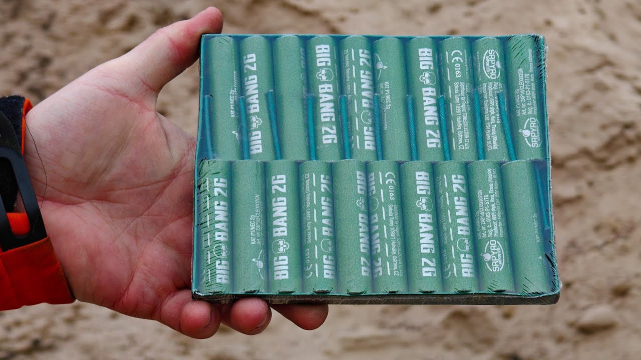 Emitery Dźwięku SrPyro BIG BANG 2G GREEN CLE0002 ZIELONE - 20 szt/op ...