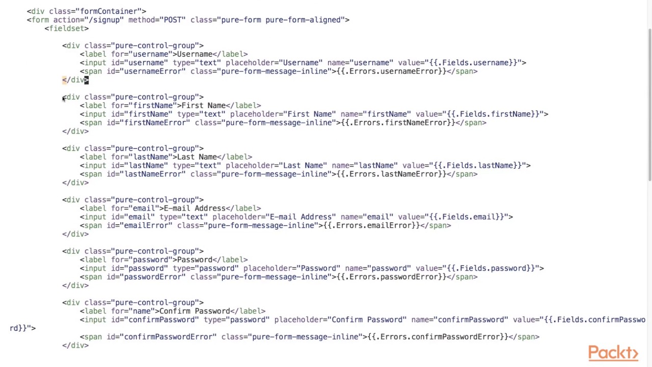 Back-End Web Development using Go : Forms | packtpub.com - YouTube