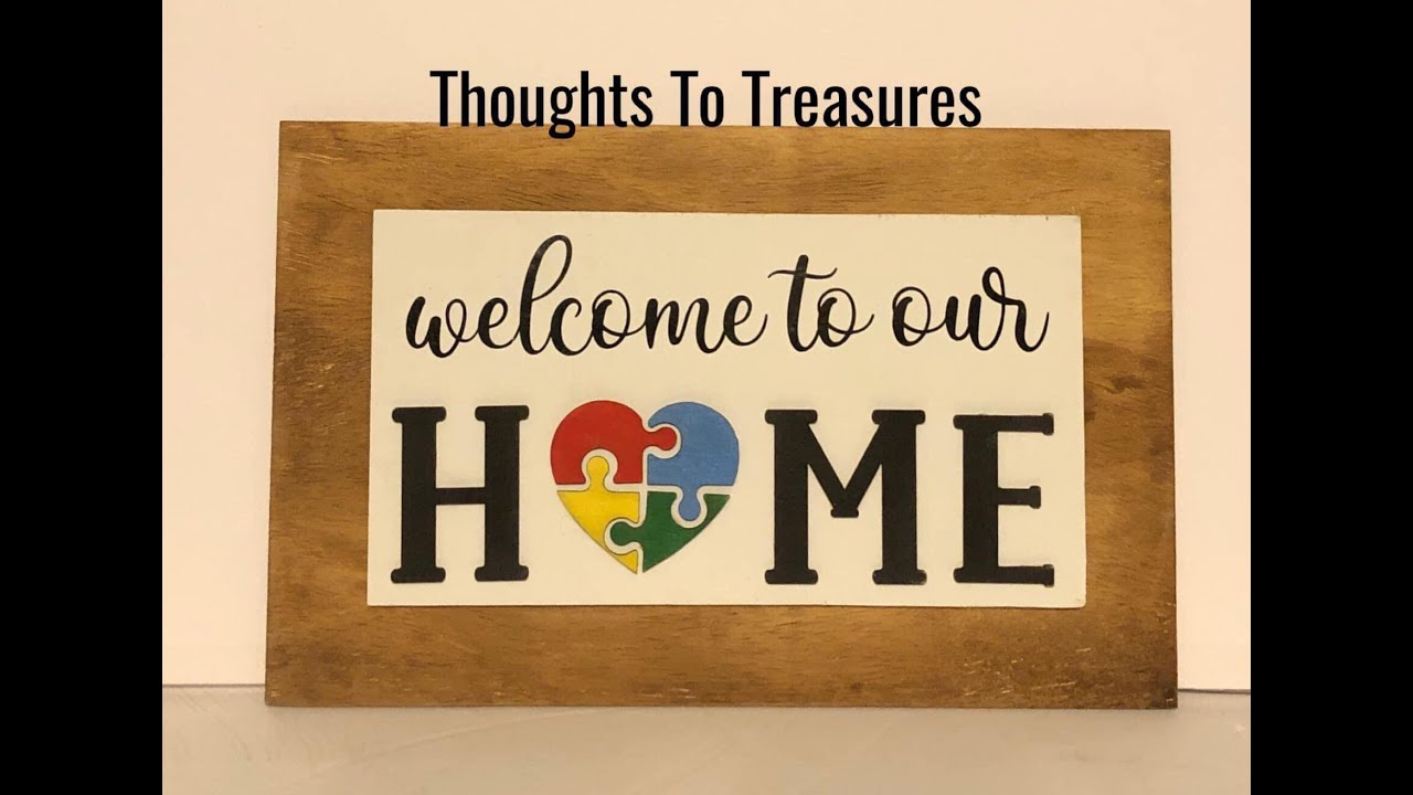 Year Ago Today -- Monthly Drawing and "Welcome to Our Home Autism Heart ...