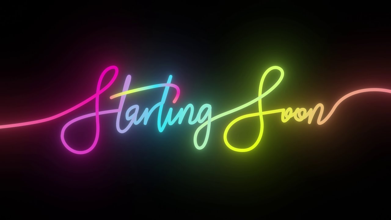 Starting Soon Auto Draw Text Streaming Looped Animation by #motionmade ...