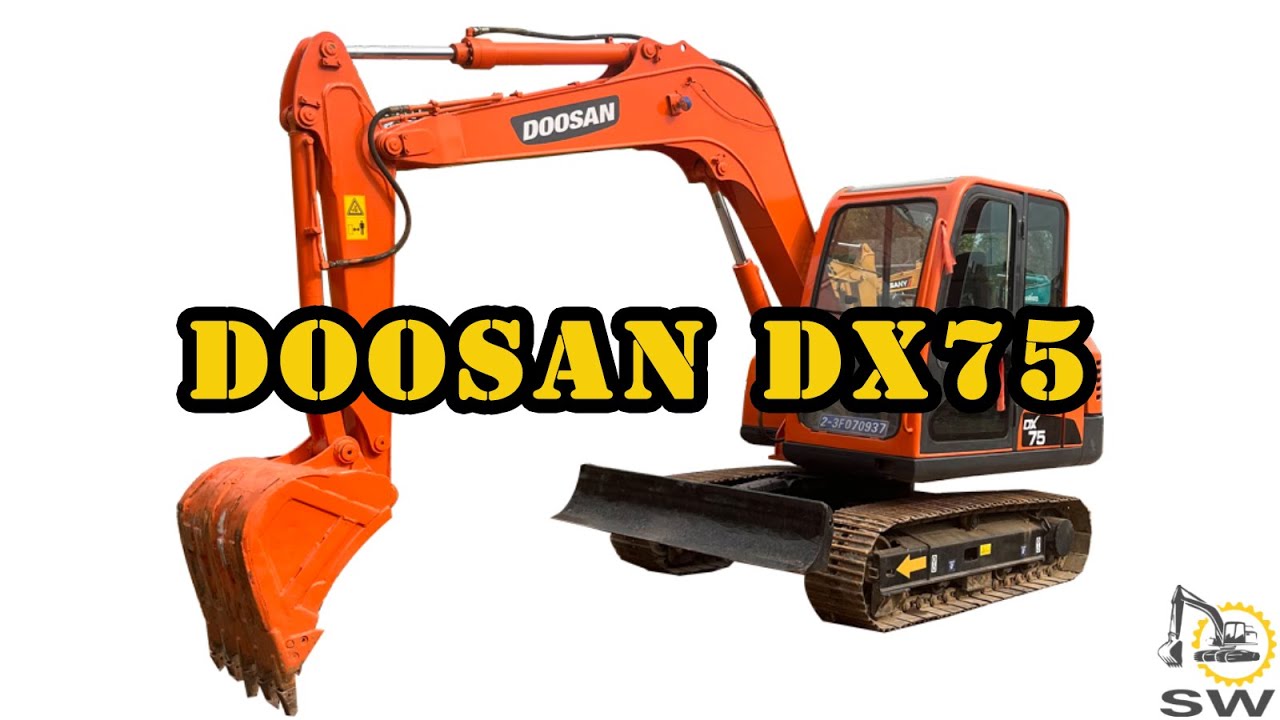 Used Doosan DX75 mini excavator excavadora working performance - YouTube