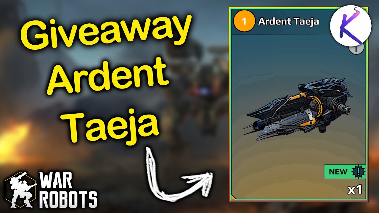 Giveaway 7 Ardent Taeja free new weapon War Robots gameplay WR sorteo ...