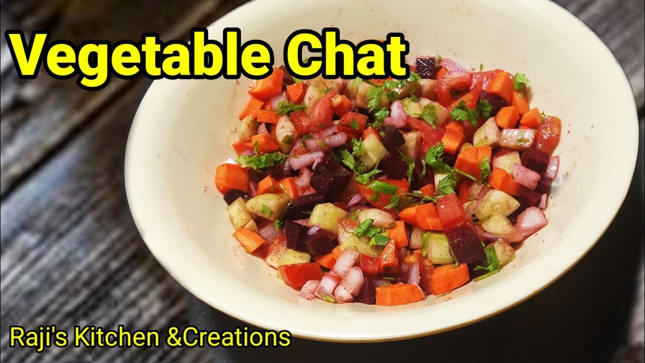 Vegetable Chat Recipe/How to make Chat Pat Salad - YouTube