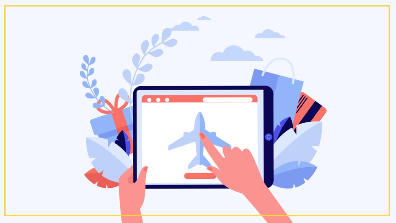 Buy Online Plane Ticket Animation in After Effects - YouTube