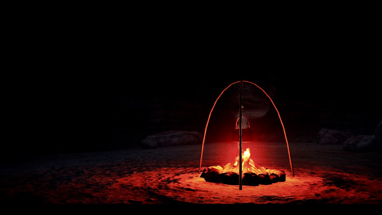 The Fringes (Day) + Ambient Thunderstorm and Campfire [FFXIV] - YouTube