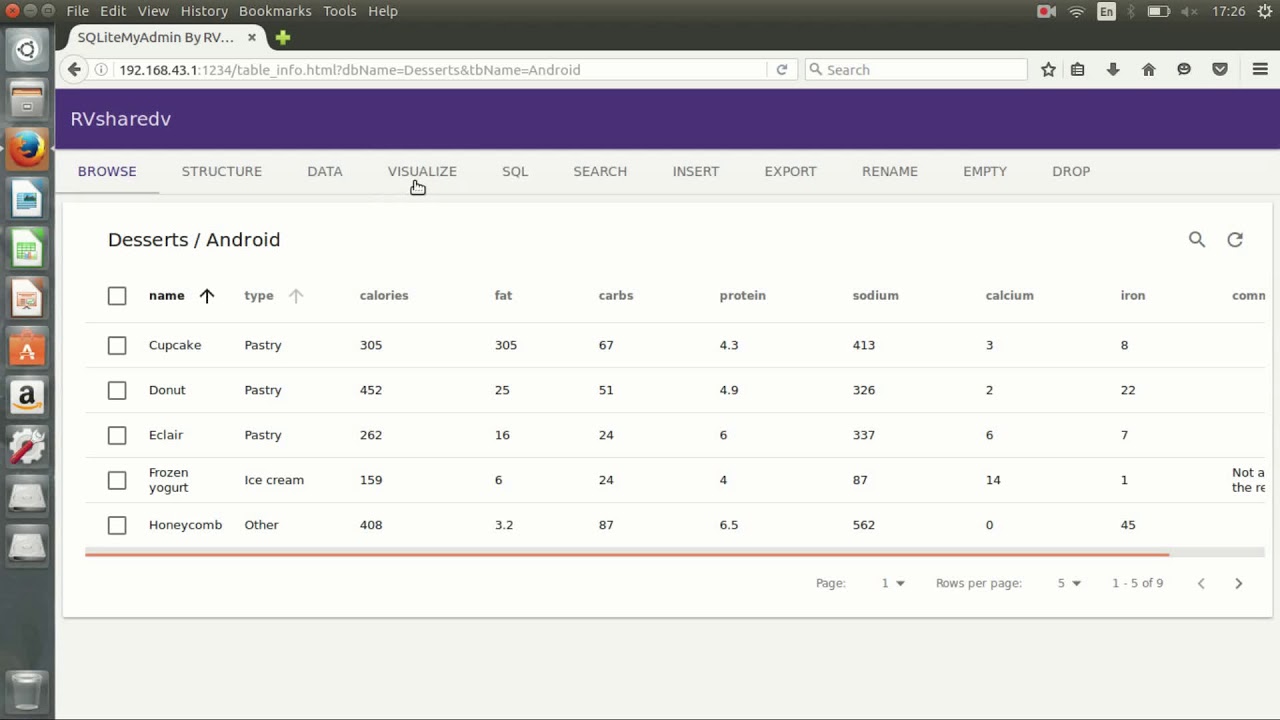 How To Create A Chart Using Table Data In Sqlite Myadmin Android Youtube 9397