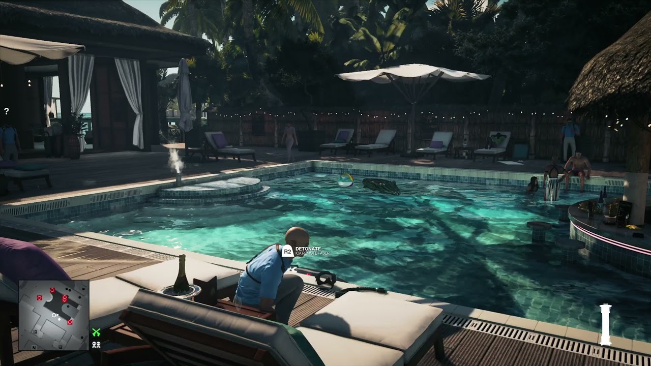 Hitman 3: Pool Shark (Propane/Taser combo) - YouTube