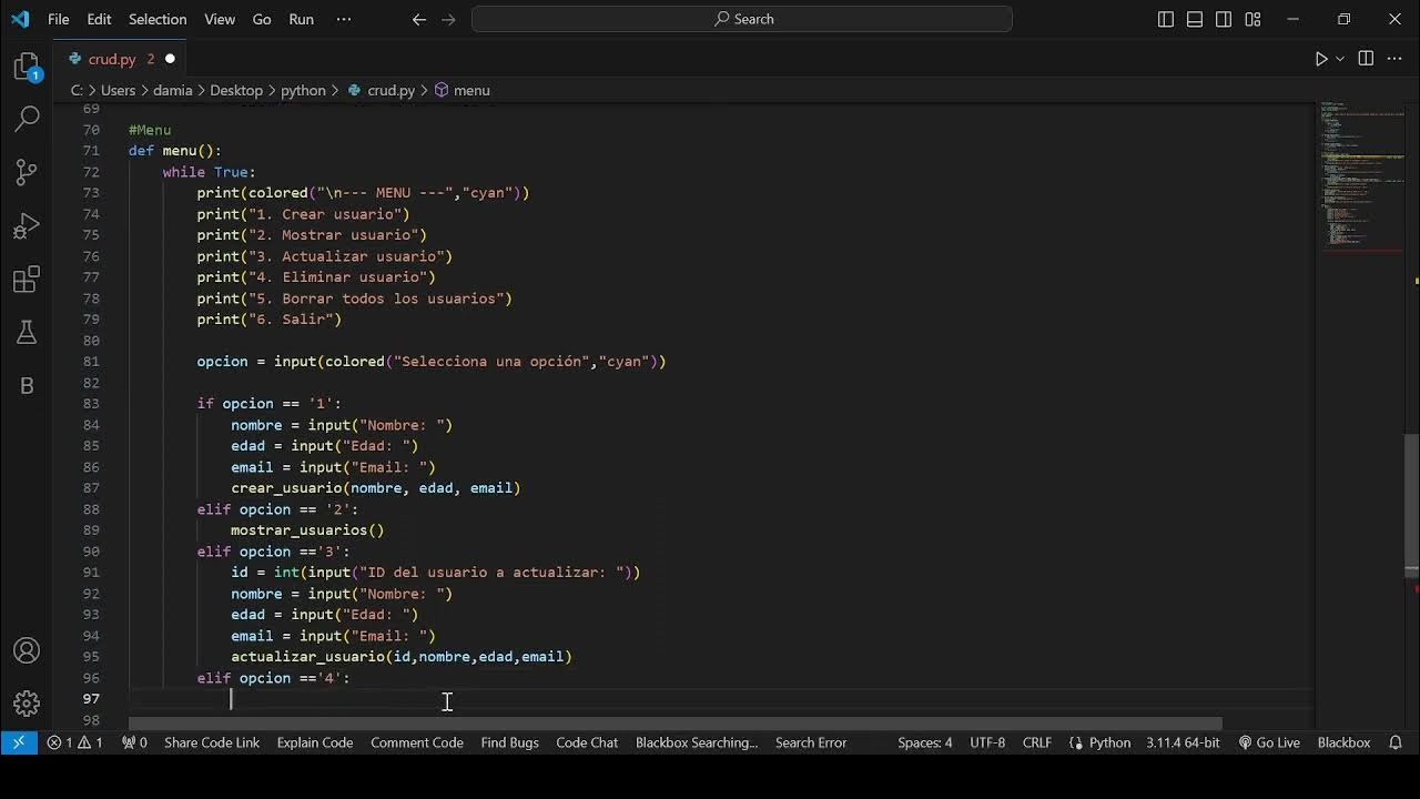 CRUD con Python y SQLite (Parte 3) - YouTube