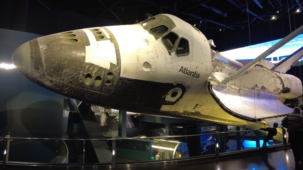 Space Shuttle Atlantis Museum at Kennedy Space Center - YouTube